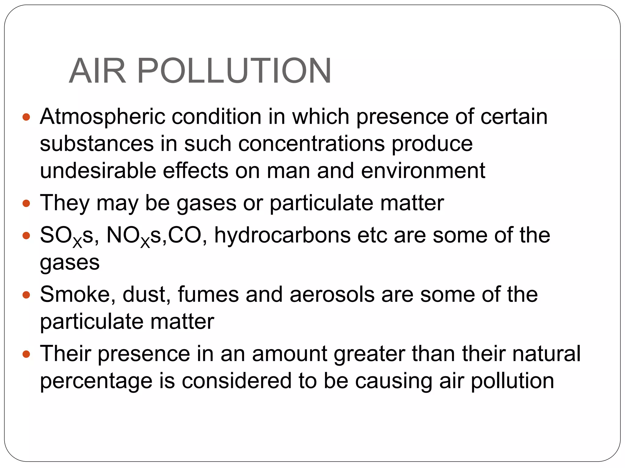Air Pollution - control methods | PPTX