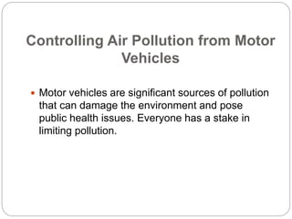 Air Pollution - control methods | PPTX