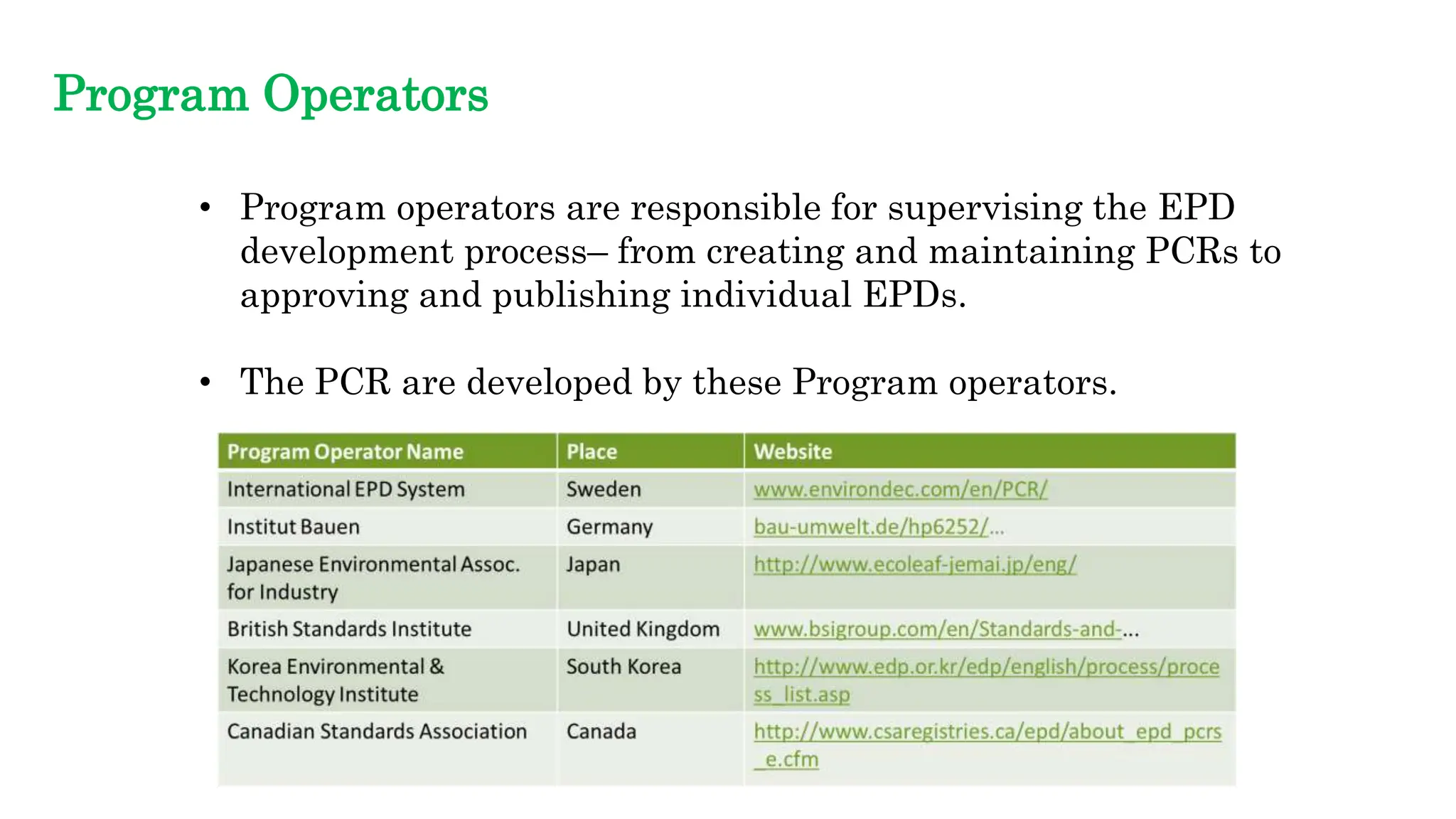 EPD- Creation&Verification for sustainability | PPTX