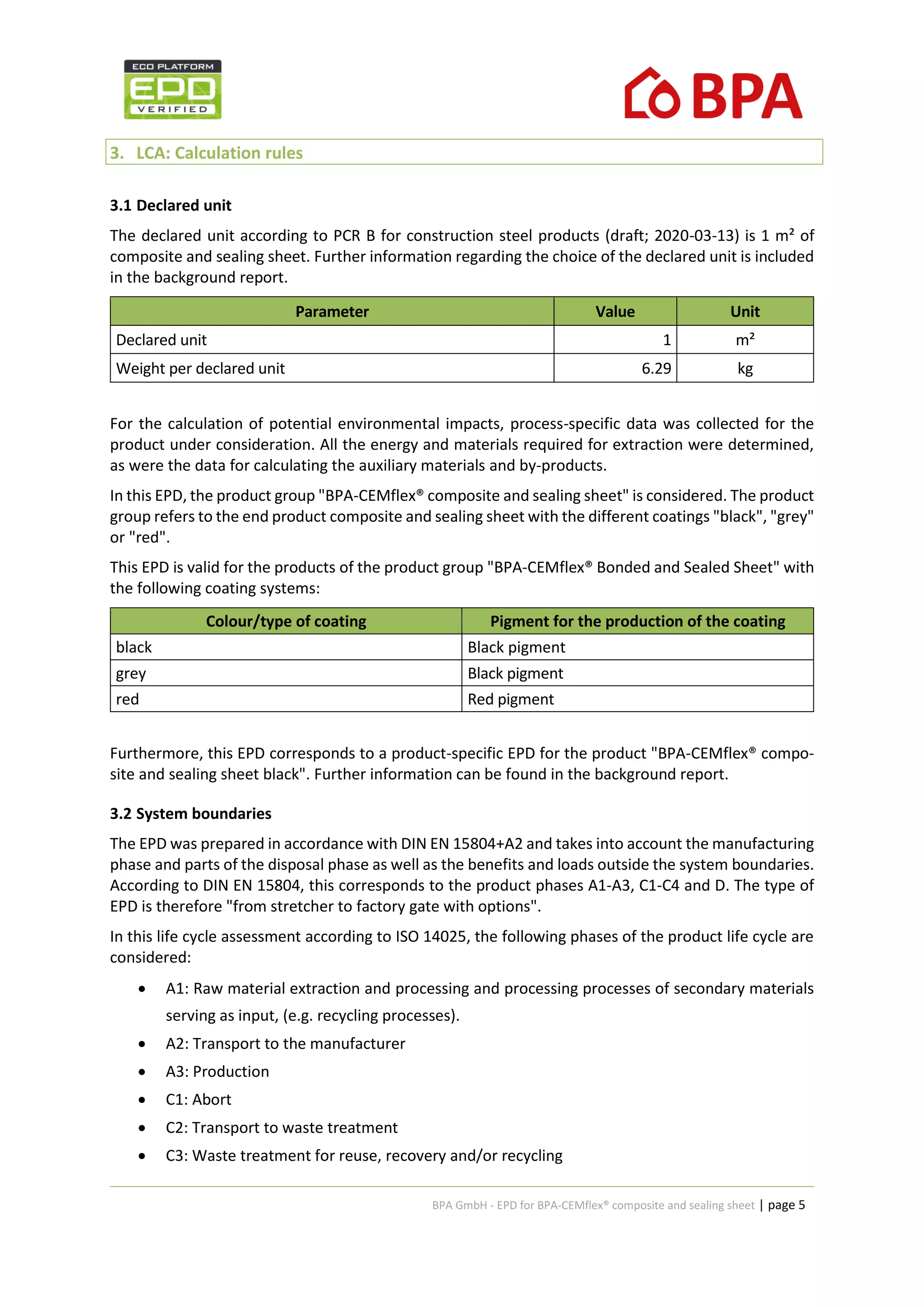 EPD CEMflex VB Environmental Product Declaration | PDF