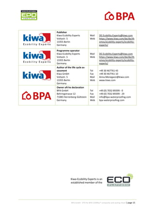 EPD CEMflex VB Environmental Product Declaration | PDF