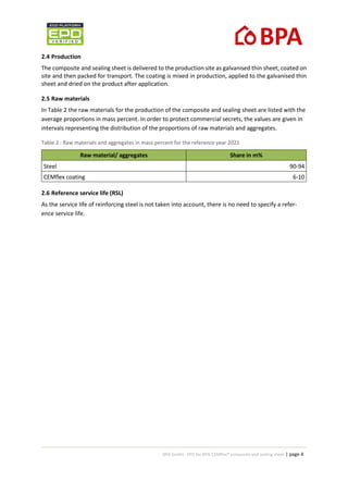 EPD CEMflex VB Environmental Product Declaration | PDF