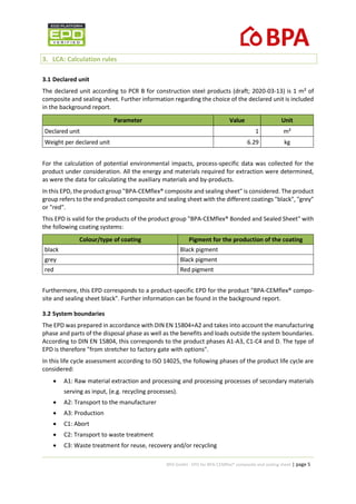EPD CEMflex VB Environmental Product Declaration | PDF