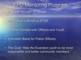 Evanston Police Department Presentation to City Council - 1/27/14 | PPT