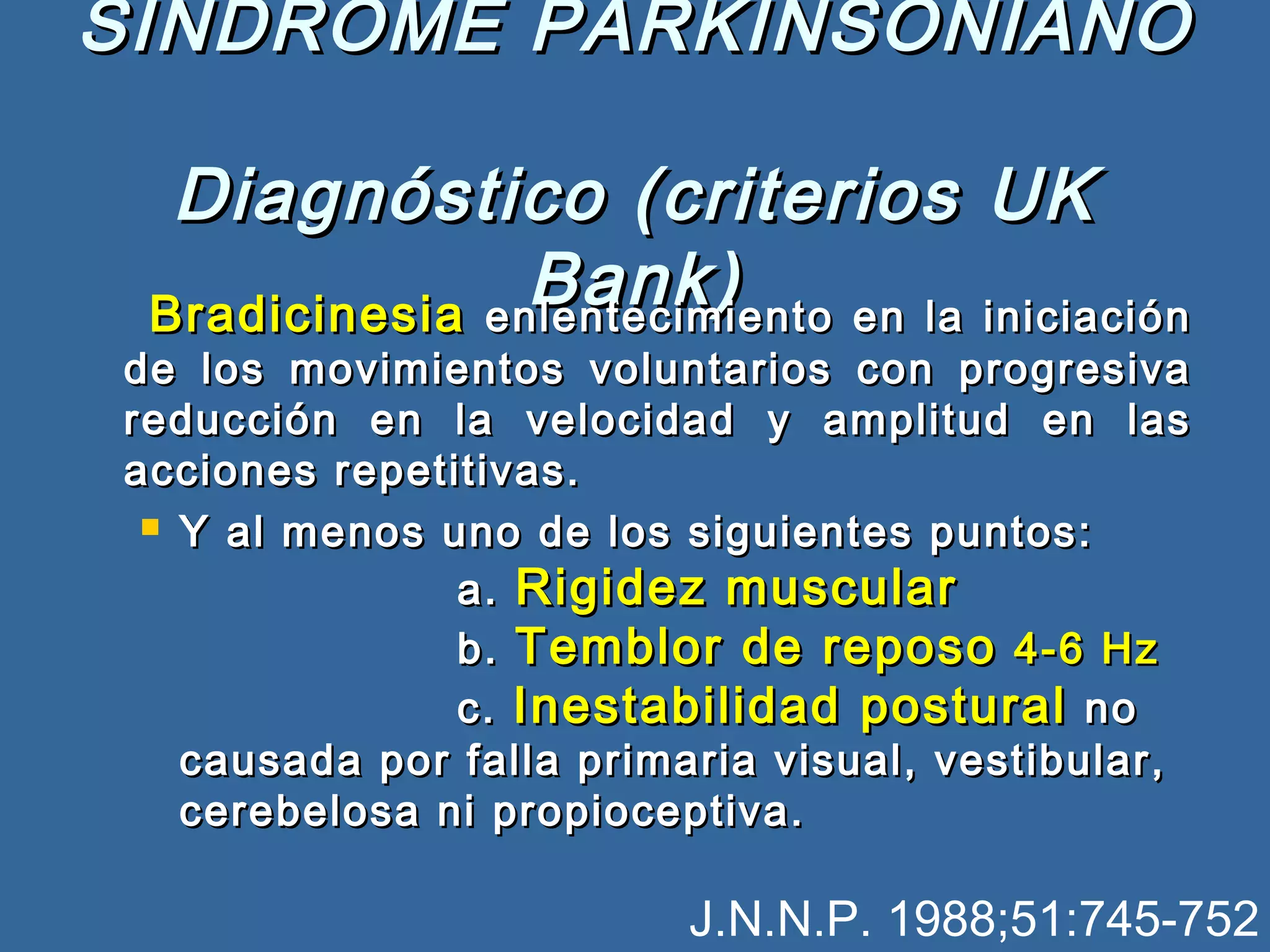 Ep diagnostico diferencial parkinsonismos | PPT