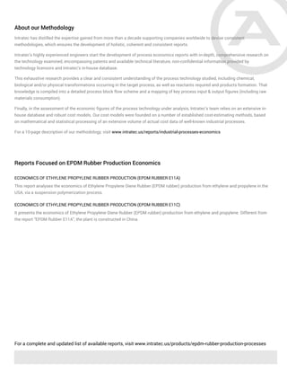 Economics of EPDM Rubber Production Processes | PDF