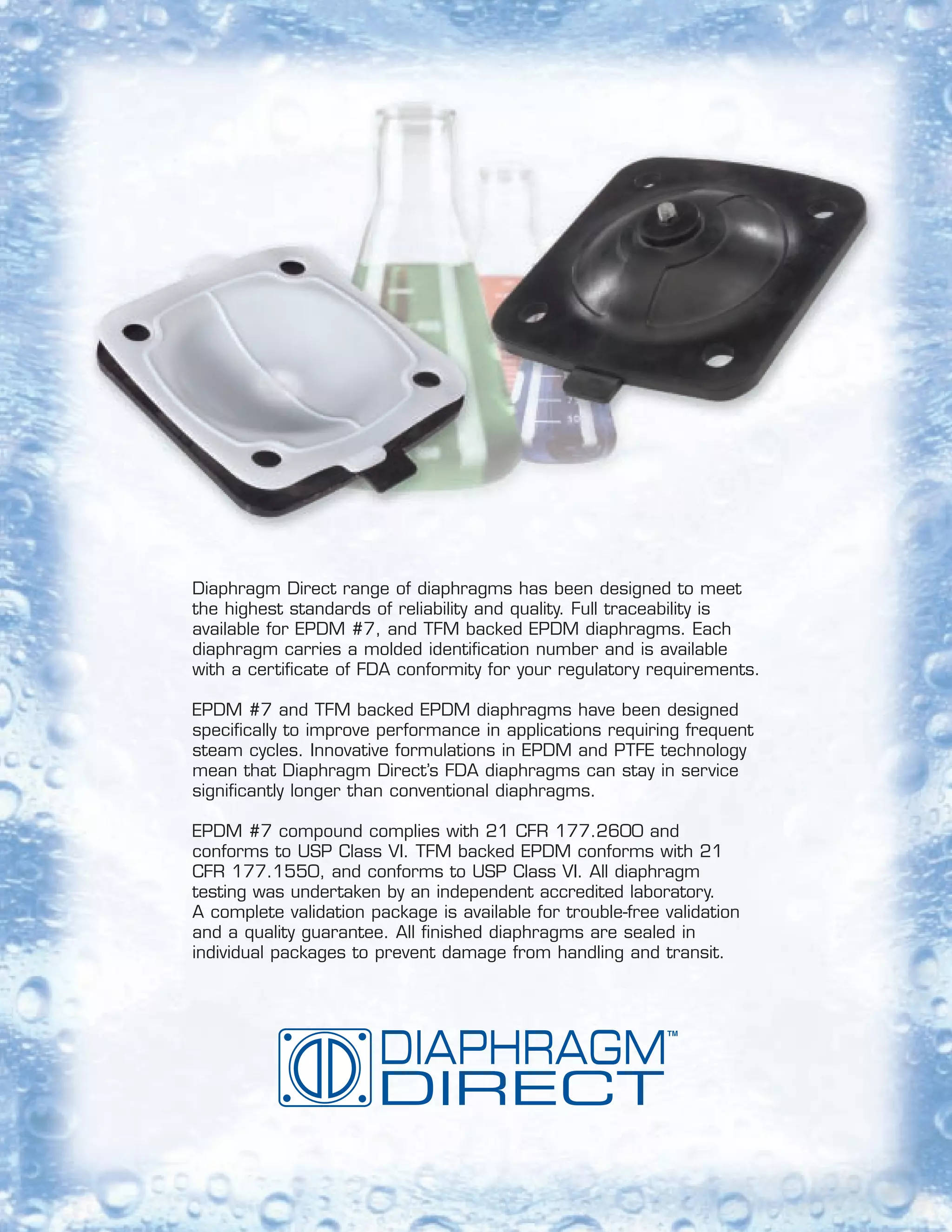 Epdm diaphragm and its properties diaphragm direct | PDF