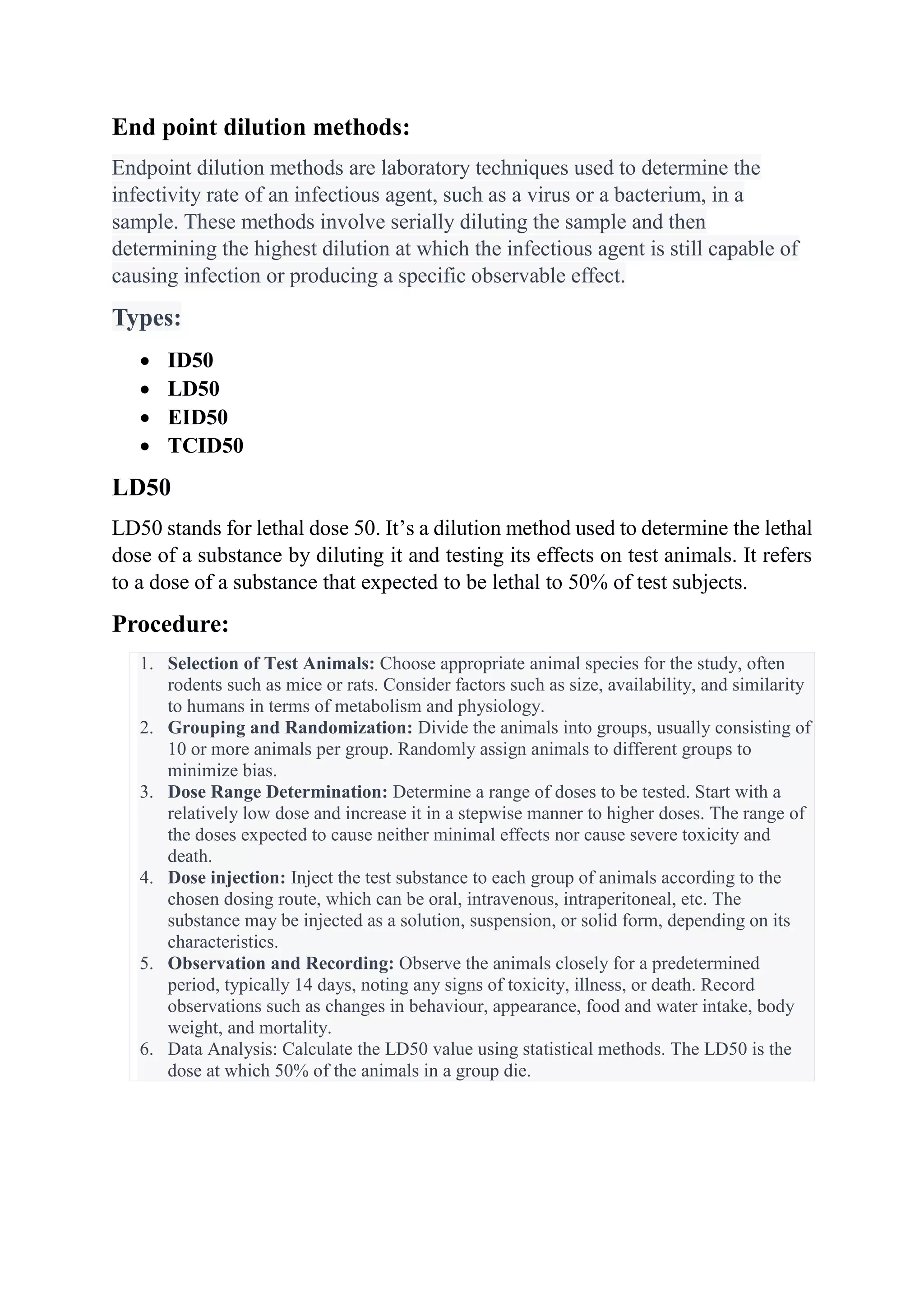 End point dilution .docx