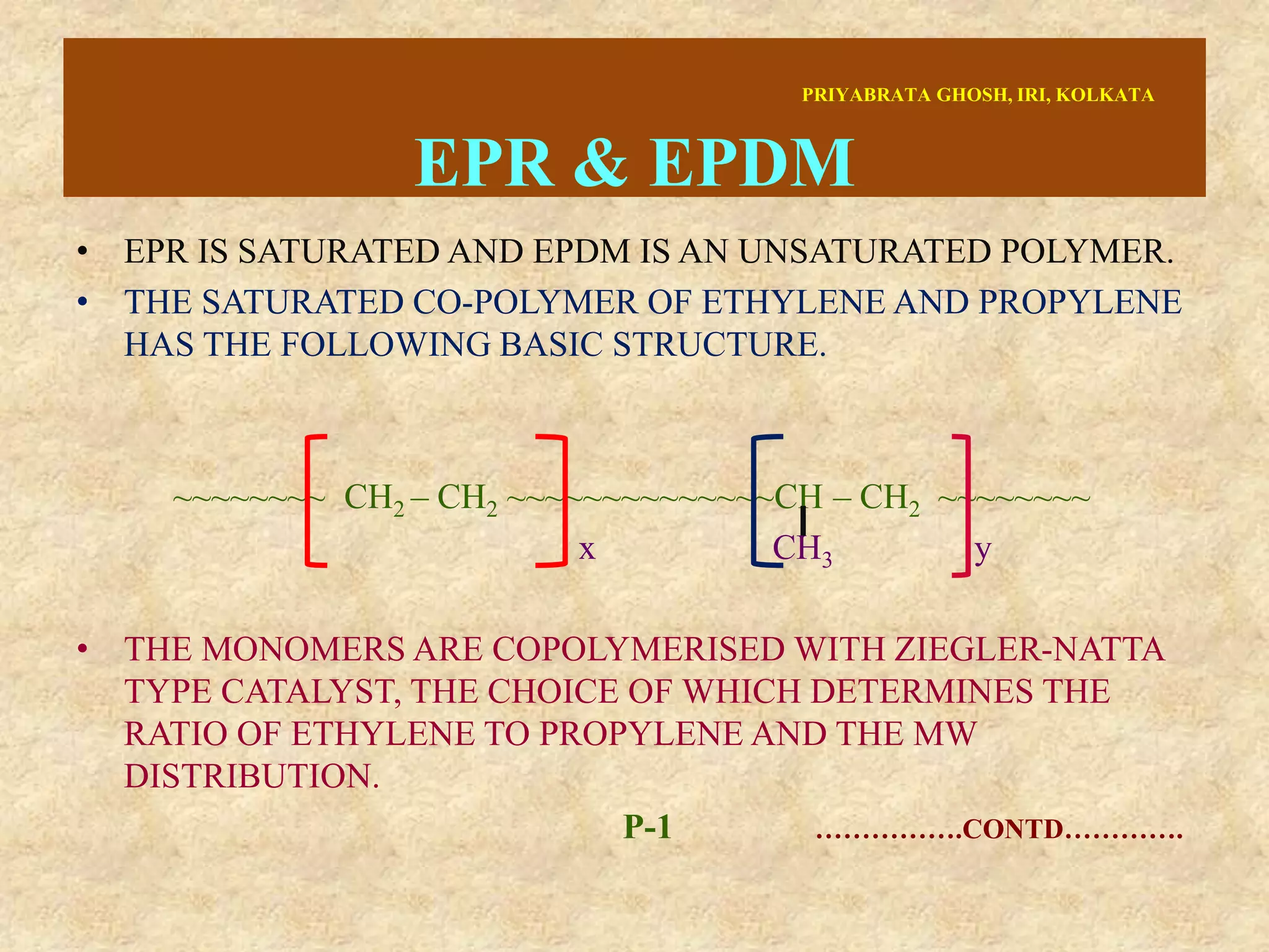 Epdm (ethylene propylene terpolymer)-6 | PPT