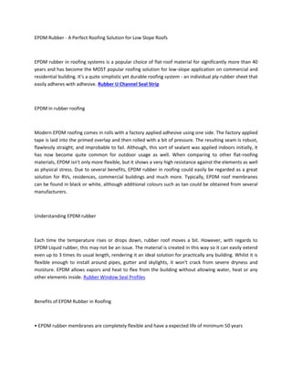 Epdm rubber Blog | PDF