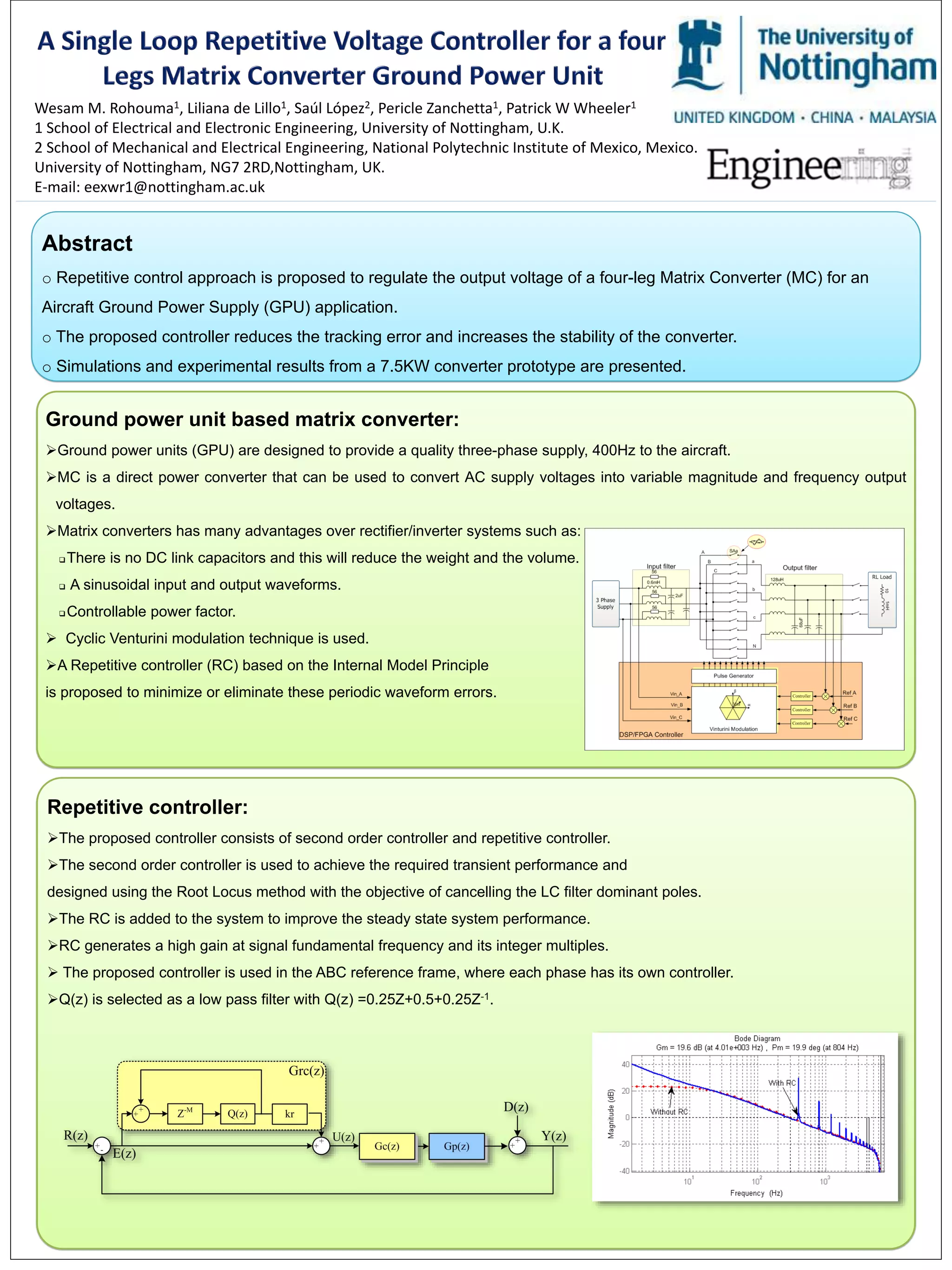 A single loop repetitive voltage controller for a four | PDF