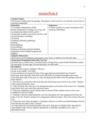 Epe 310 grade5 mini lessons | DOCX