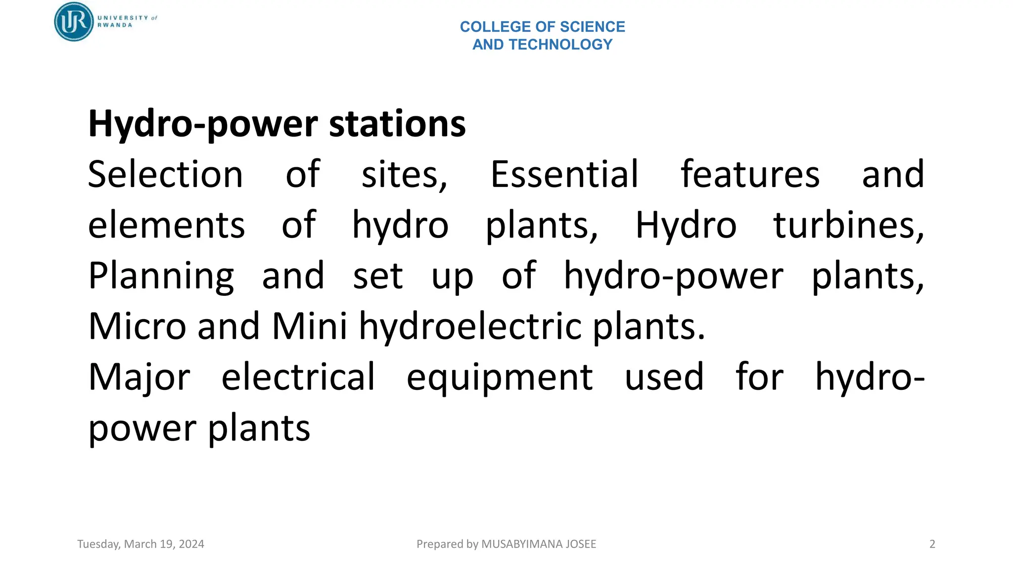 EPE3163_Hydro power stations_Unit2_Lect2.pptx