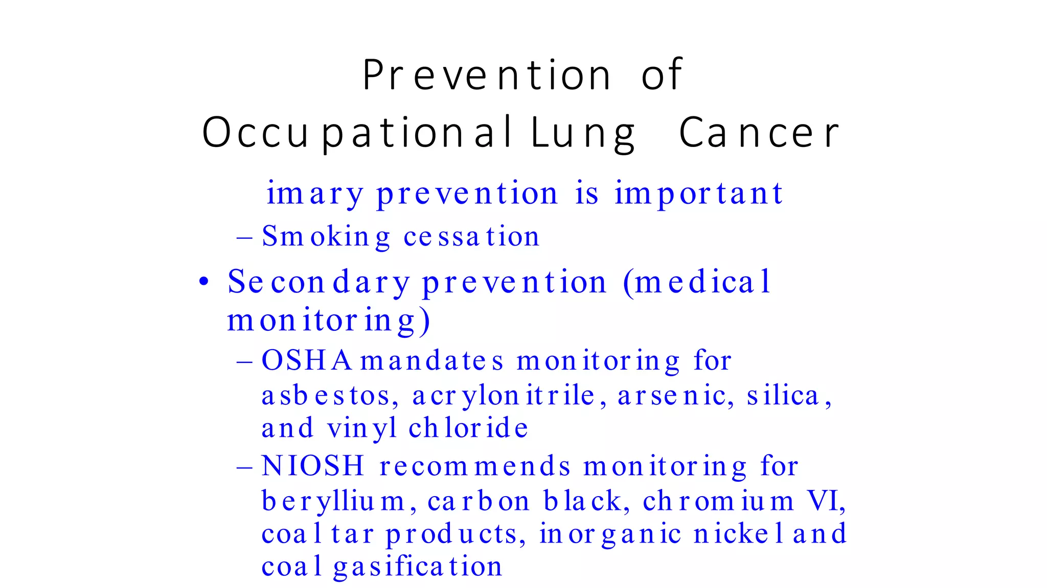 Epedemiology, etiology of cancer and occupational cancers | PPTX