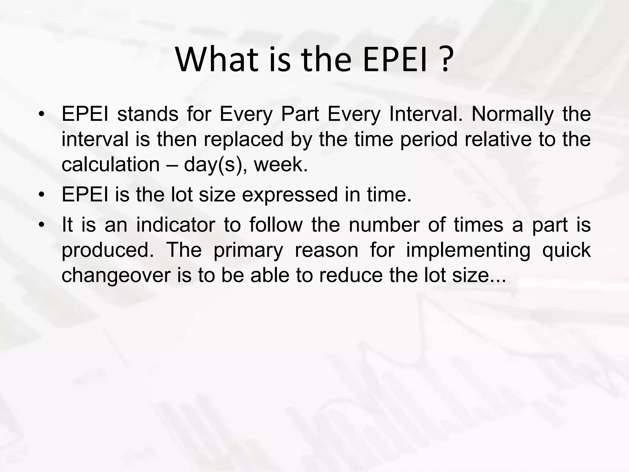 Epei – every part every interval | PPTX