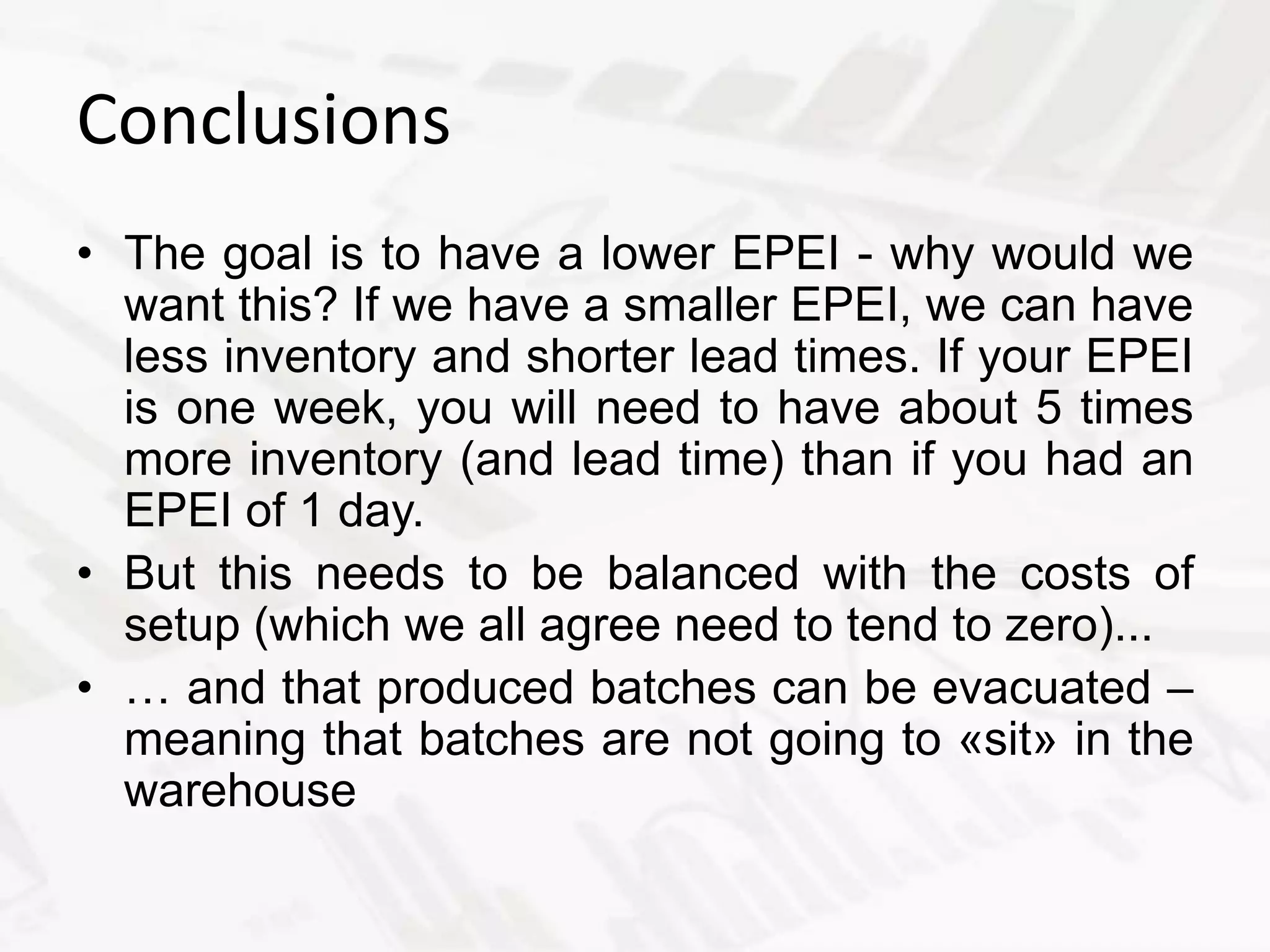 Epei – every part every interval | PPTX