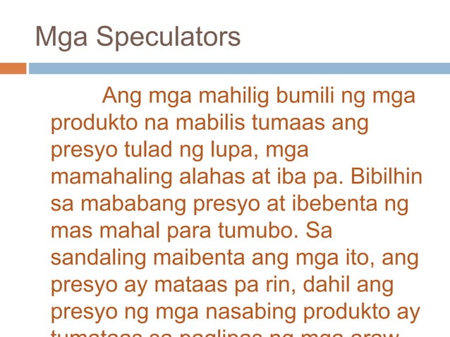Epekto at solusyon ng implasyon pagobo | PPTX