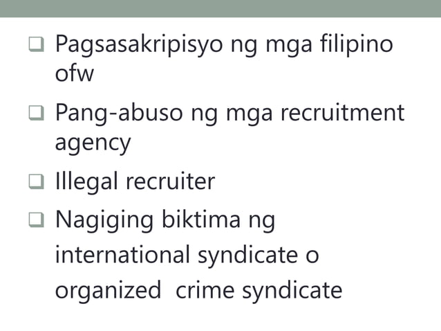 EPEKTO NG MIGRASYONG PANLOOB SA PILIPINAS.pptx | Economy | Business and ...