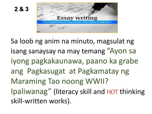 Epekto ng WWII: Pagkasugat at Pagkamatay ng Maraming Tao COT-RPMS ...