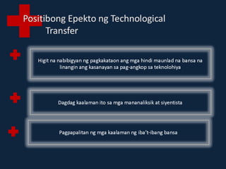 Epekto ng teknolohiya sa kalagayang ekolohikal -report -4th grading -3rd year | PPTX