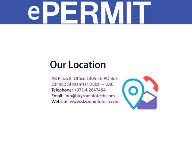 Skyzon Infotech - Why Is ePermit Important For your Business? | PDF