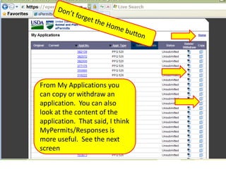 USDA ePermits - Part Three | PPT