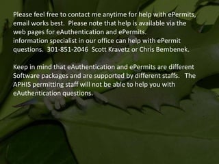 USDA ePermits - Part Three | PPT