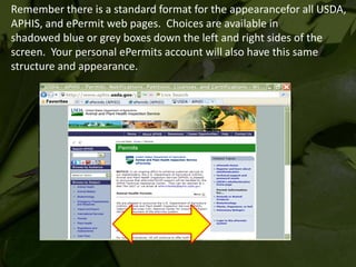 USDA ePermits - Part Three | PPT