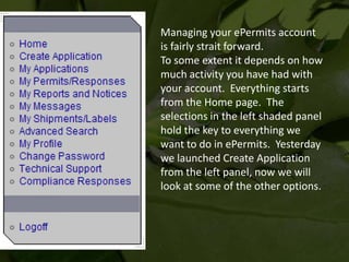USDA ePermits - Part Three | PPT