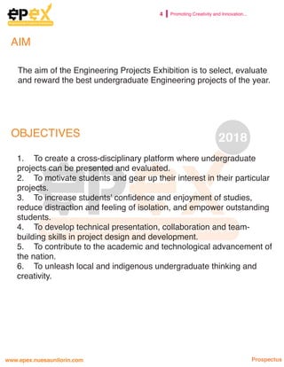 ENGINEERING PROJECTS EXHIBITION 2018 PROSPECTUS | PDF