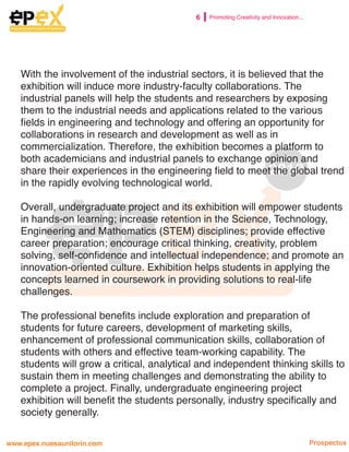 ENGINEERING PROJECTS EXHIBITION 2018 PROSPECTUS | PDF