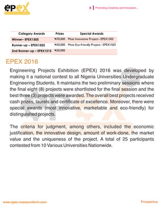 ENGINEERING PROJECTS EXHIBITION 2018 PROSPECTUS | PDF