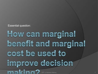 Epf1c decision making | PPTX