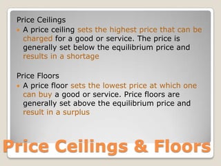 Epf3d price ceilings and floors | PPTX
