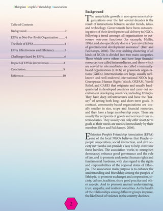 Briefly Evaluation of Ethiopian People’s Friendship Association (EPFA ...