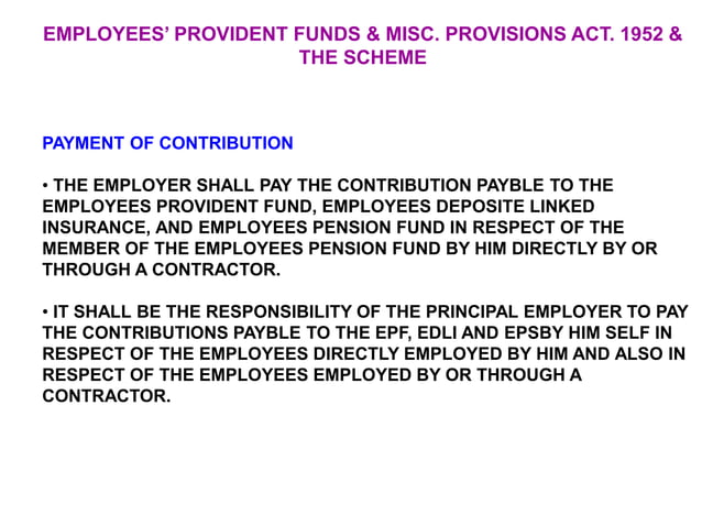 A Comprehensive Guide to the Employees' Provident Fund (EPF) Act | PPT