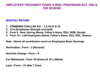A Comprehensive Guide to the Employees' Provident Fund (EPF) Act | PPT