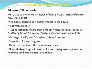 EPF ACT 1952 act of employee provident fund | PPT | Government Support ...