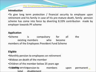 EPF ACT 1952 act of employee provident fund | PPT
