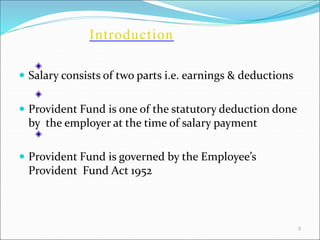 EPF ACT 1952 act of employee provident fund | PPT | Government Support ...