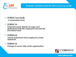 Epf calculator | PPT