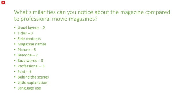 Magazine feedback | PPTX