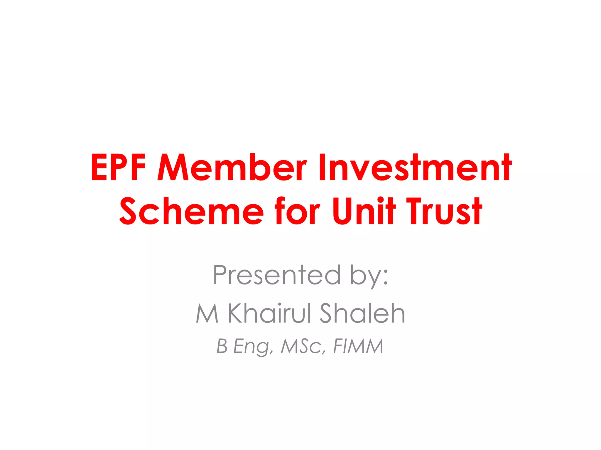 EPF member investment scheme for unit trust | PDF