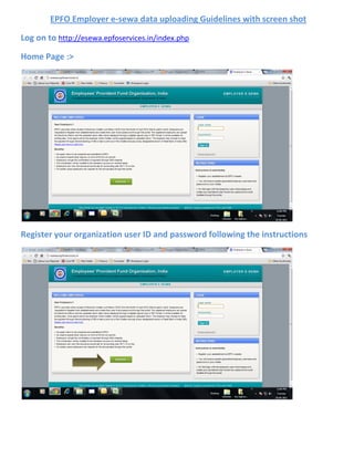 Epfo eseva data uploding guidlines | PDF | Business Accounting ...