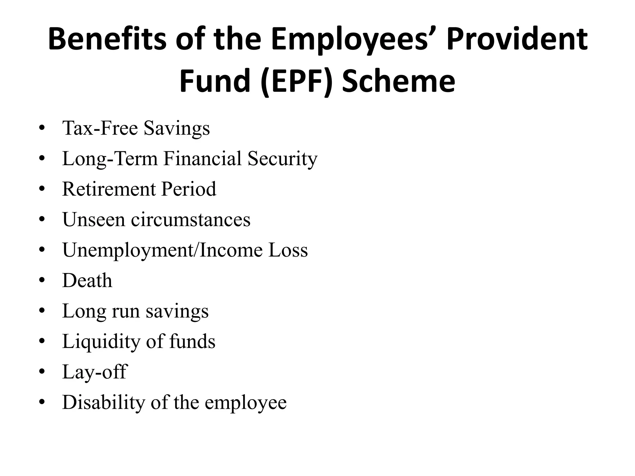 Employee provident fund | PPTX