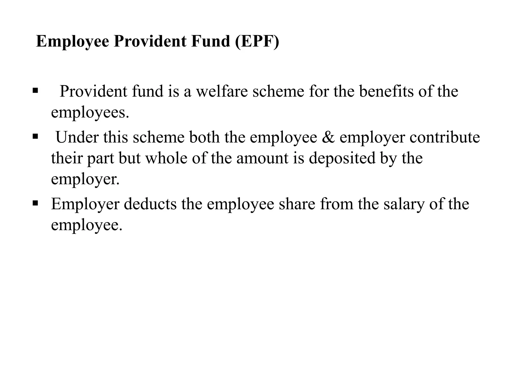 Employee provident fund | PPTX