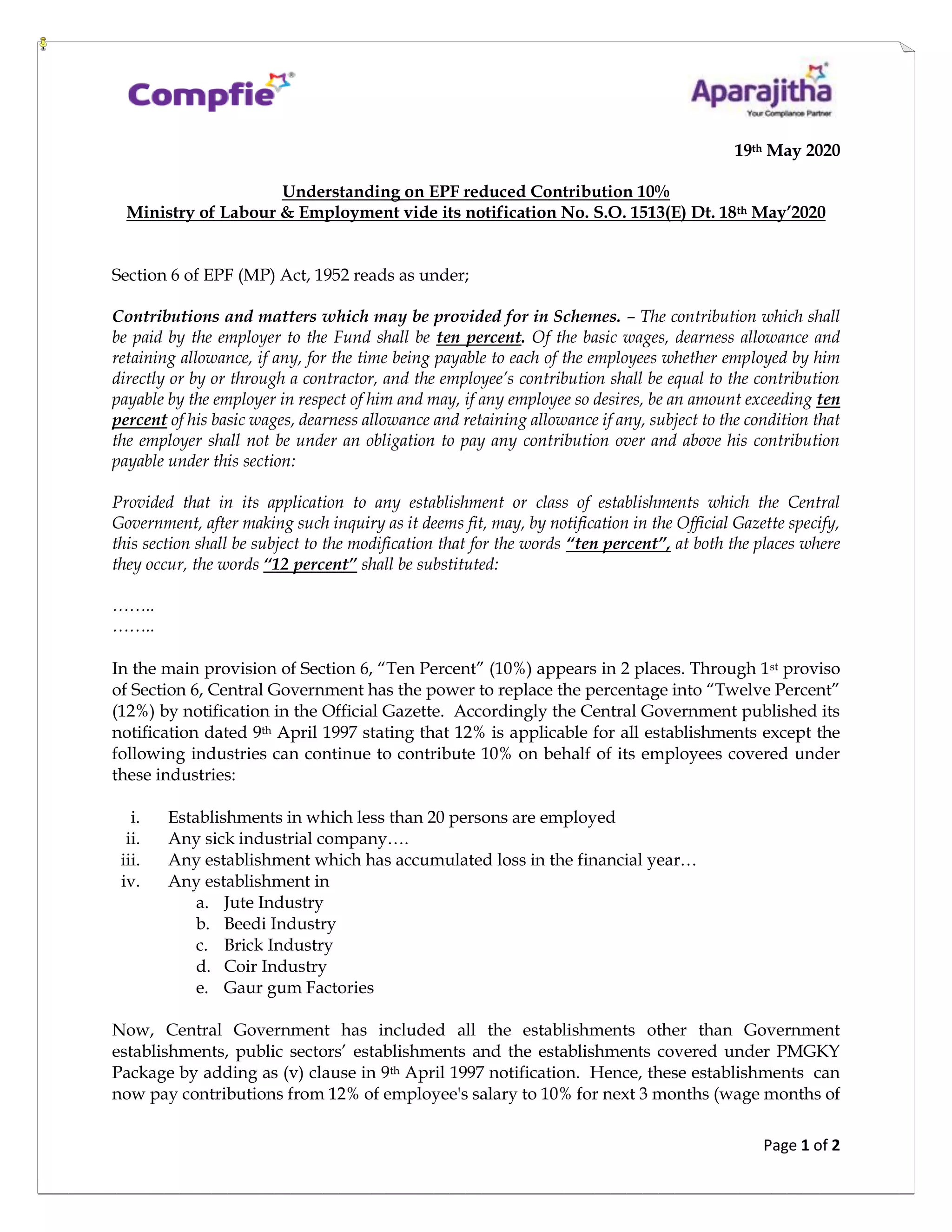 What reduced EPF Contribution means to Employee & Employer – Lets Talk ...