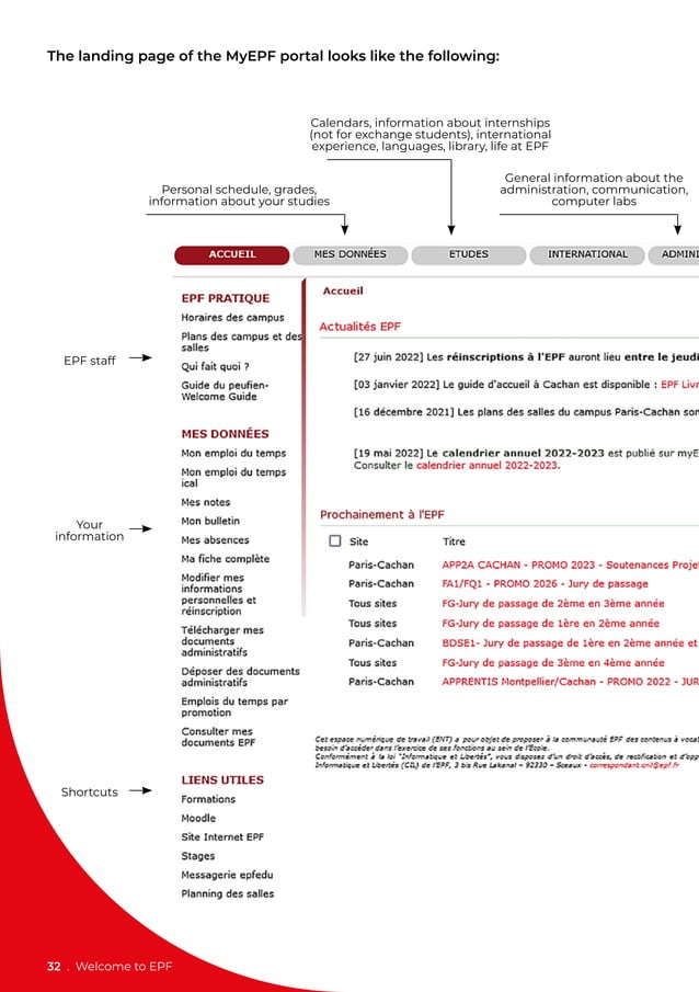EPF Welcome Guide - EPF France Engineering University | PDF