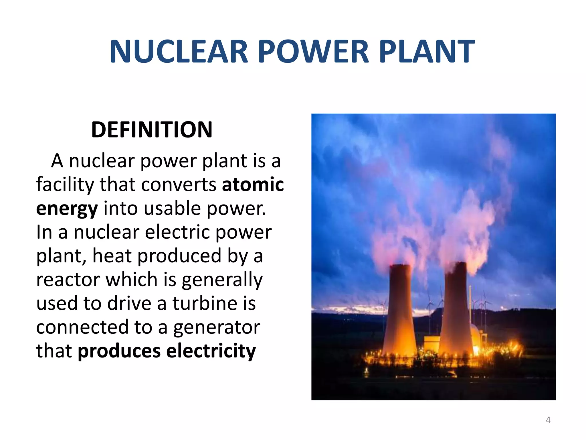 Electric Nuclear Power Plant | Nuclear power plant | PPTX