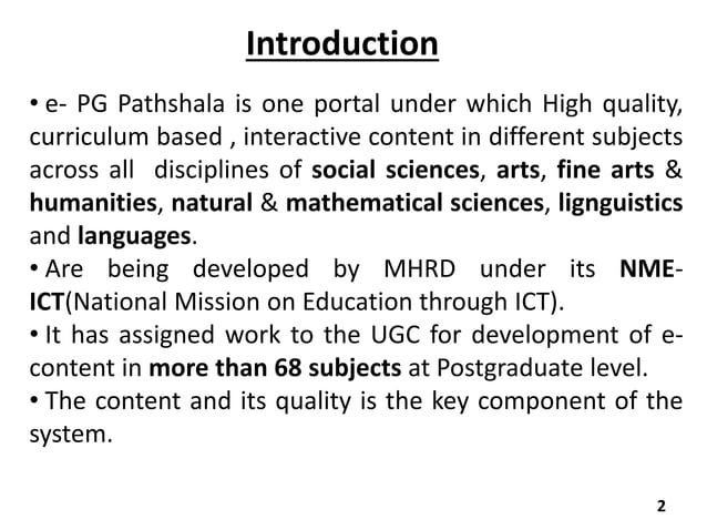 e PG Pathshala | PPTX